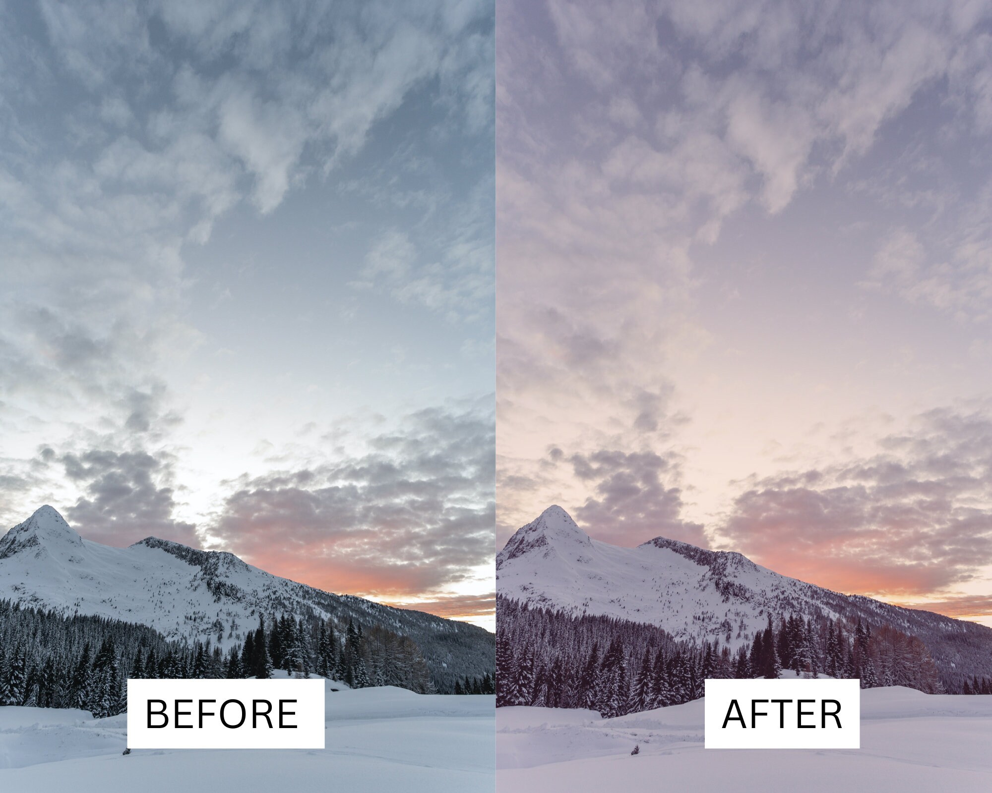 50 LUTS | Magical Winter | Wonderland | Snow | Winter Landscape ...