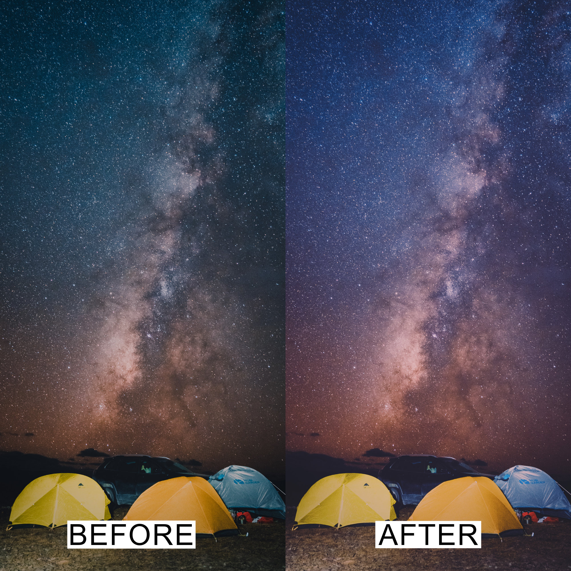 40 Astrophotography Lightroom Presets | Milky Way Night Sky | Stars ...