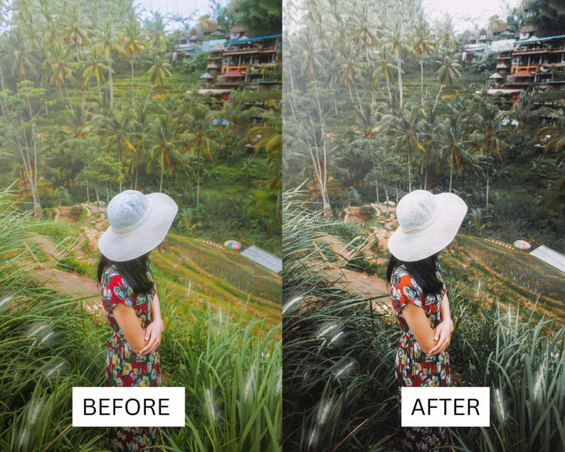 40 Bali Cinematic LUT Pack | Tropical Green Film Look Luts for Premiere ...