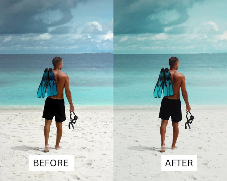 50 LUTS | Beach | Summer | Ocean | Premiere Pro | Photoshop | After ...