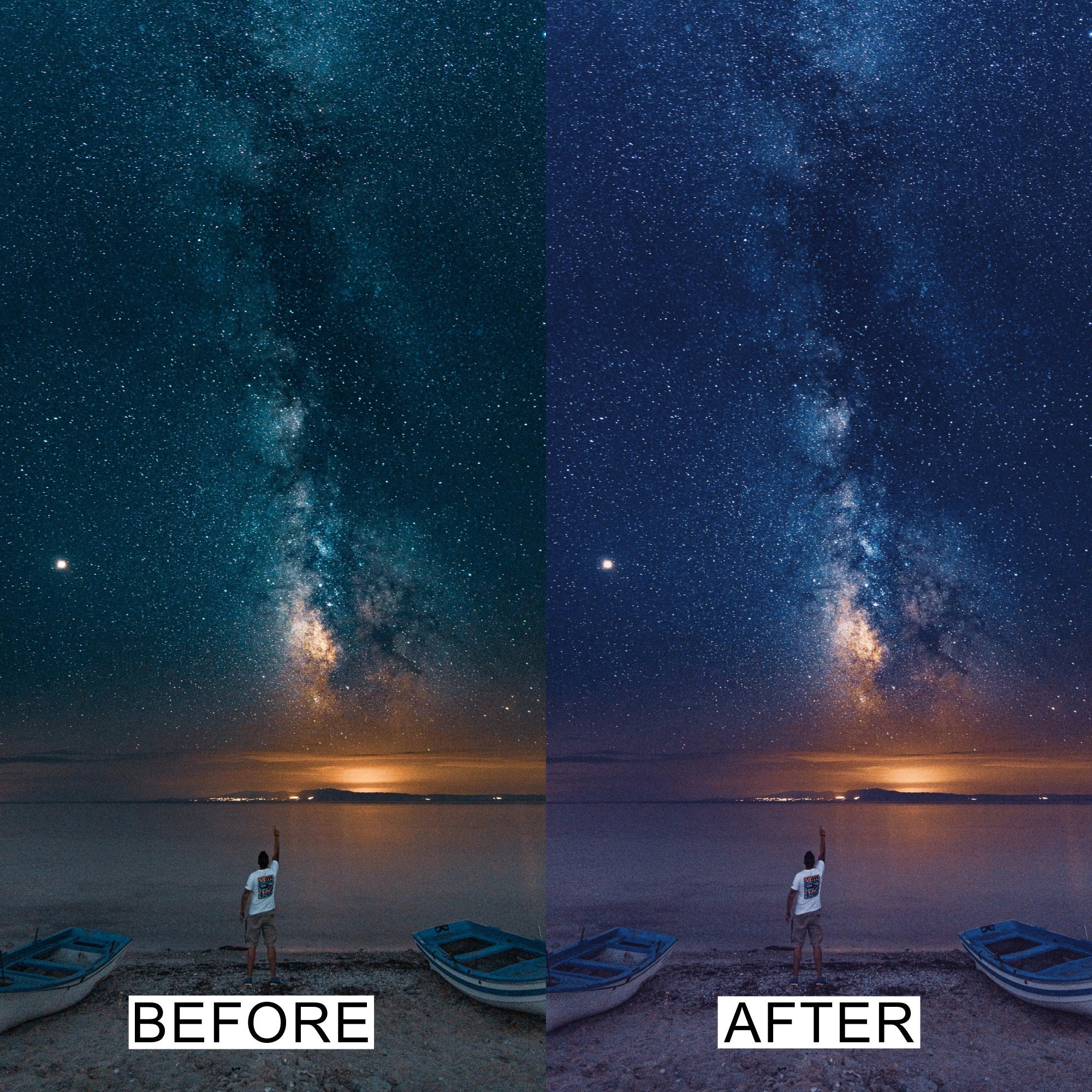 40 Astrophotography Lightroom Presets | Milky Way Night Sky | Stars ...