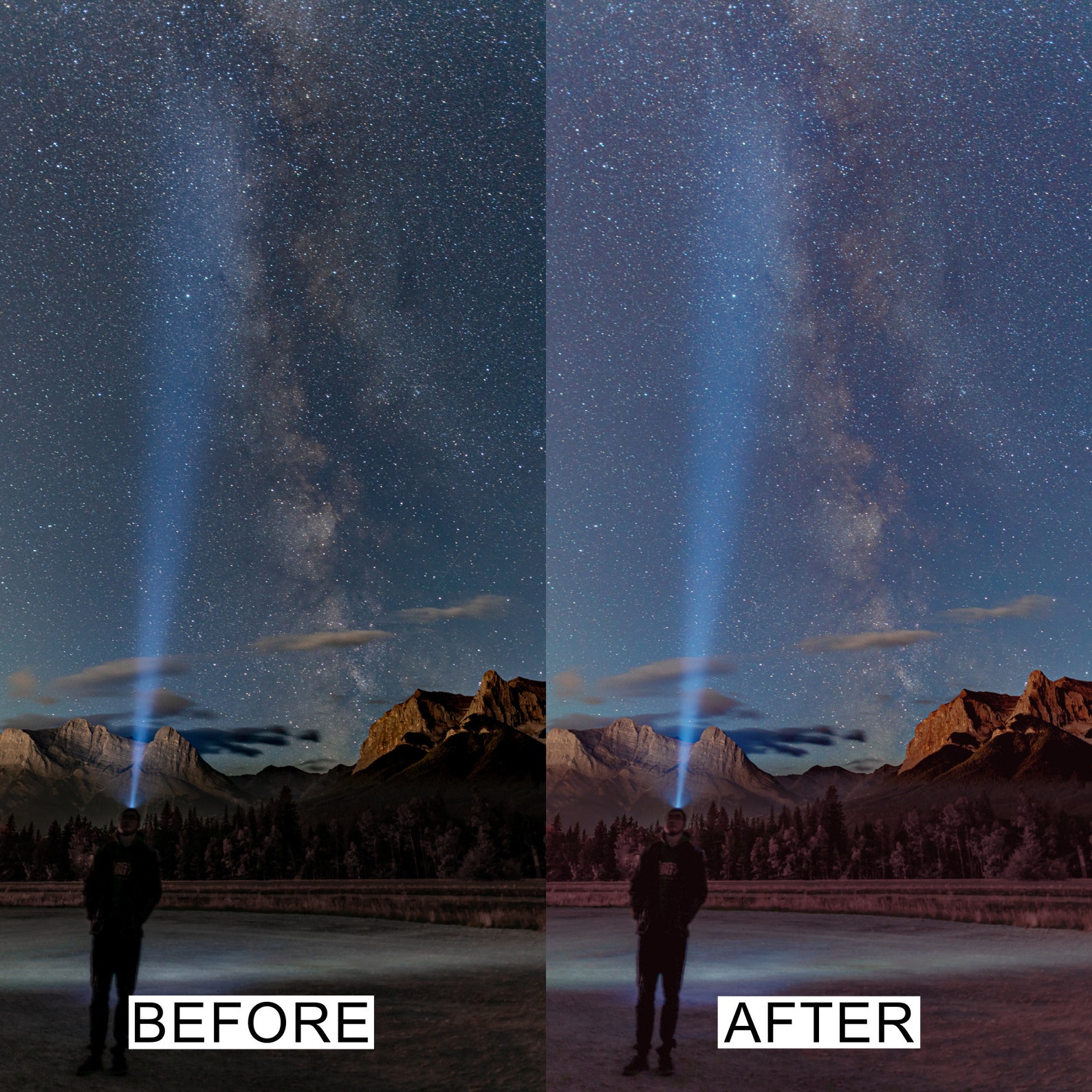 40 Astrophotography Lightroom Presets | Milky Way Night Sky | Stars ...