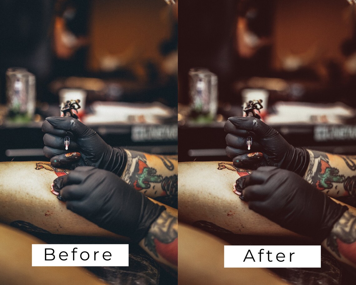 30 LUTS Tattoo Artist Tattoos Ink Premiere Pro Photoshop After Effects ...