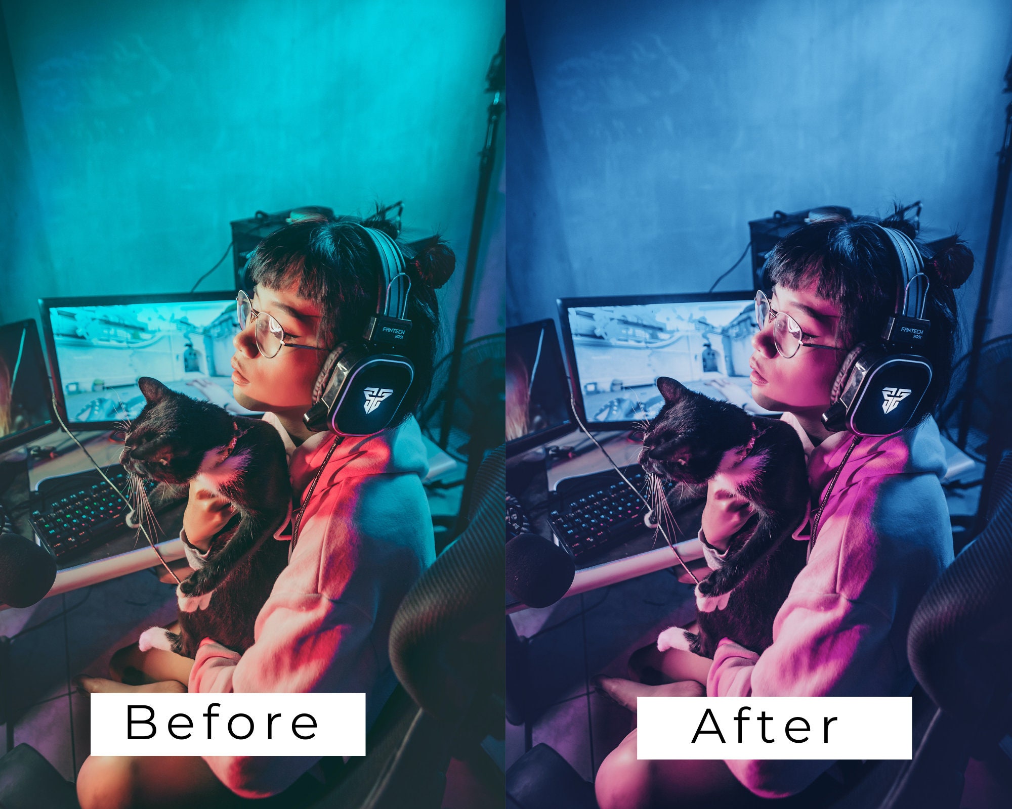 40 LUTS | Gamer | Streamer | Gaming | Blogger | Purple | After Effects ...