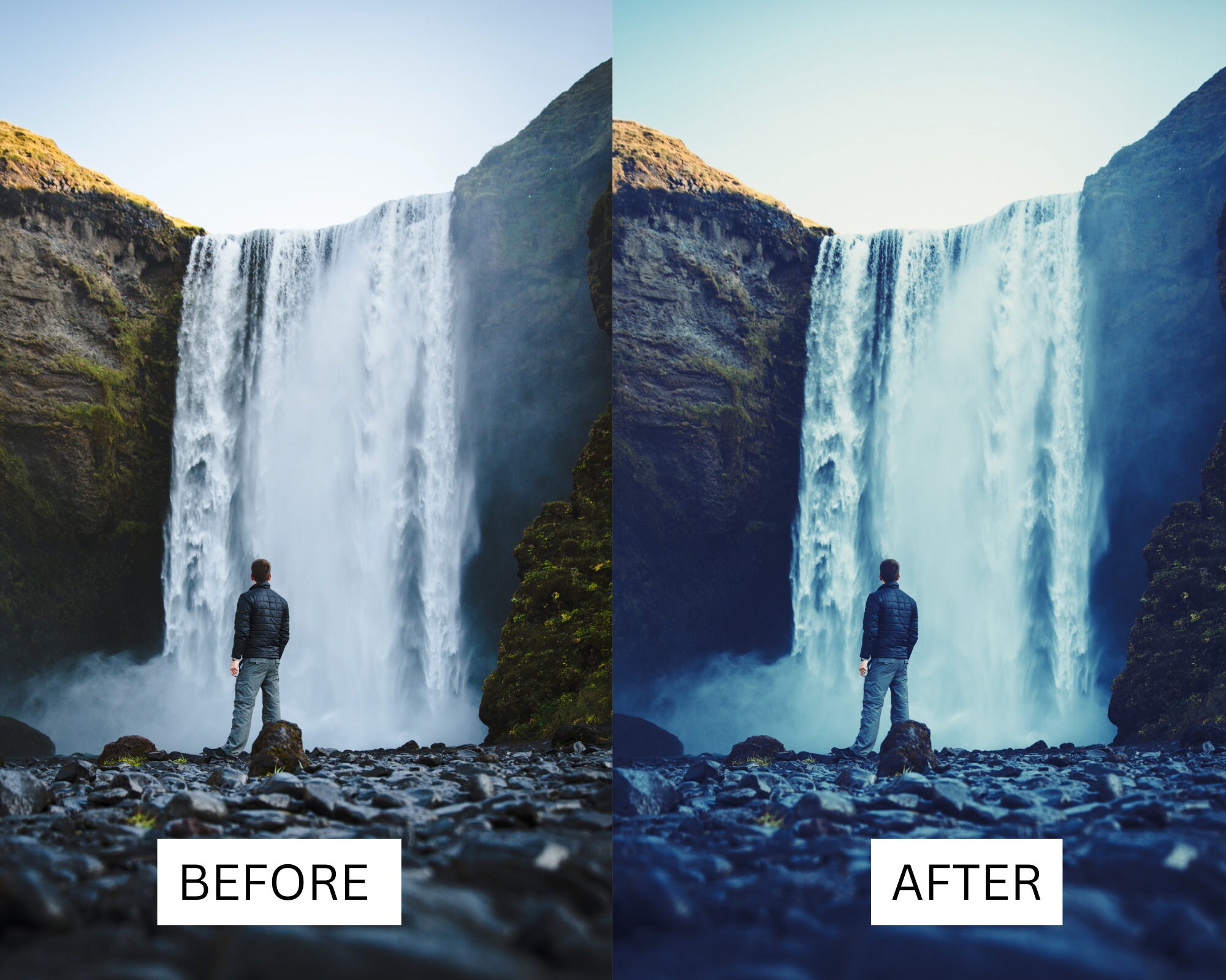 40 LUTS | Blue Haze | Cinematic | Landscape | Premiere Pro | Photoshop ...