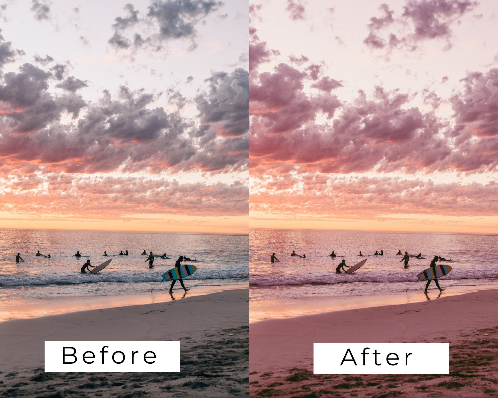 10 LUTS Beach Sunsets Sunset Premiere Pro After Effects Photoshop Video ...