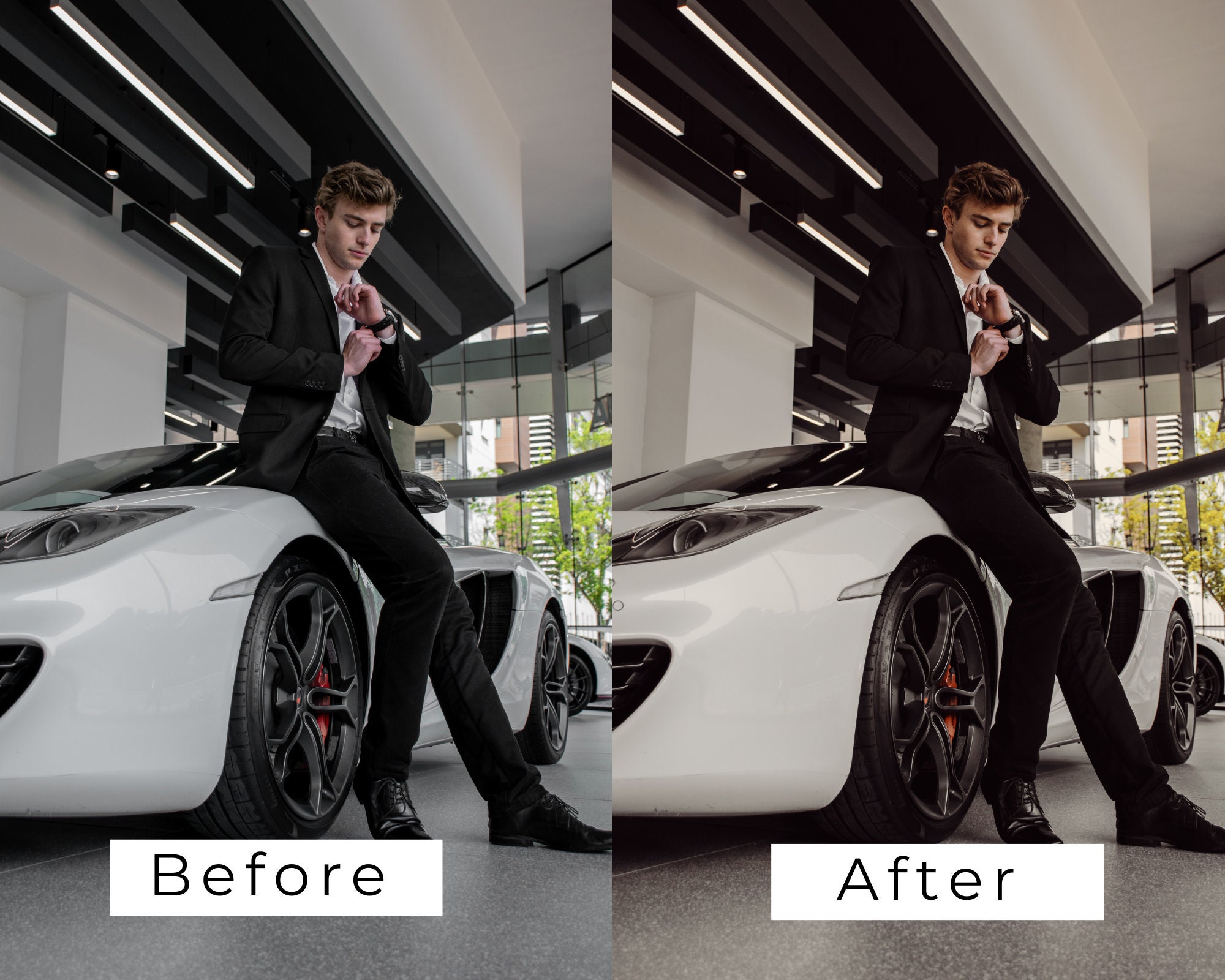 50 Black Orange Luts | Luxury Fashion Noir Color Grading LUT Pack for ...