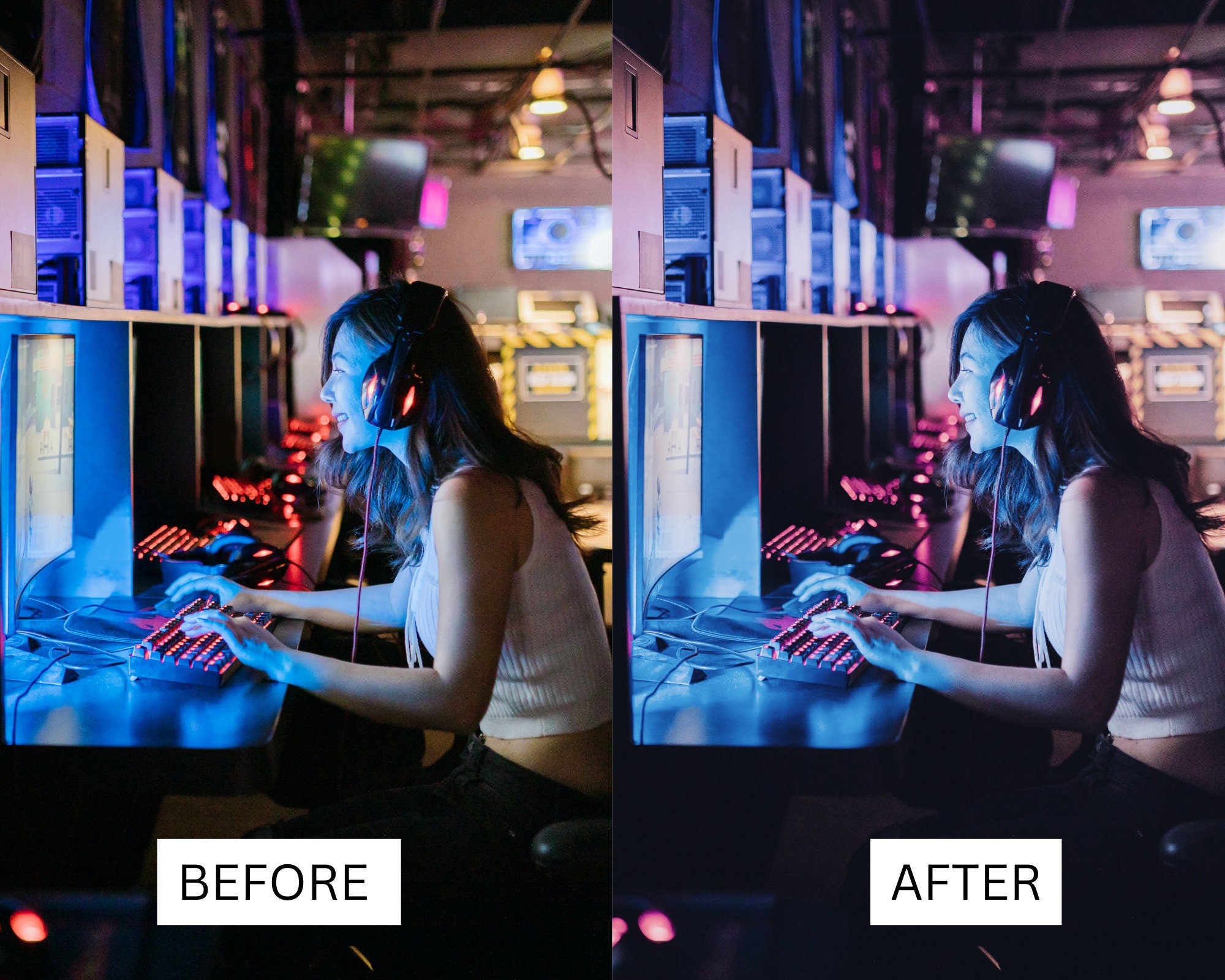 40 LUTS | Gamer | Streamer | Gaming | Blogger | Purple | After Effects ...