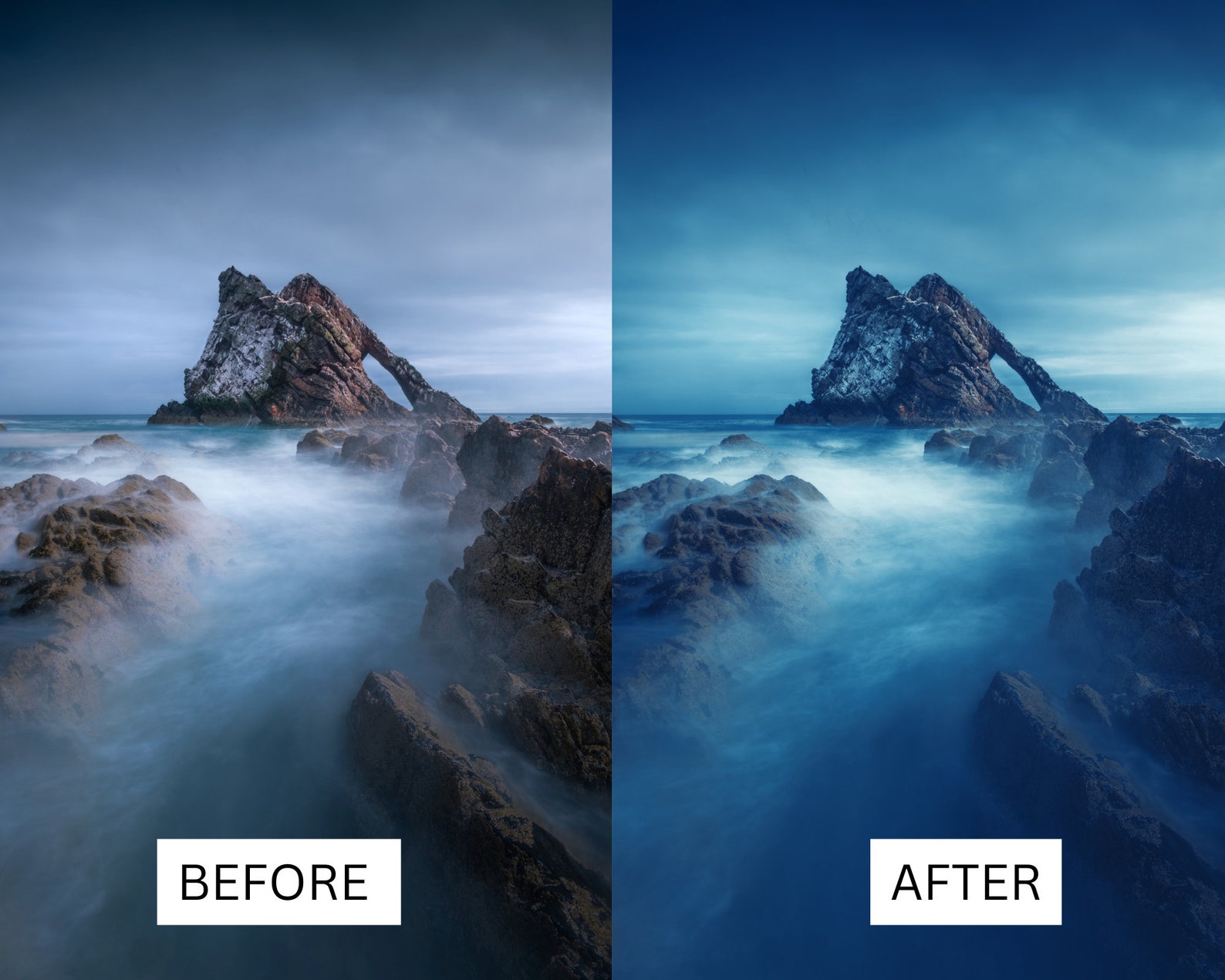 40 Moody Blue Landscape Luts | Cinematic Color Grading for Premiere Pro ...