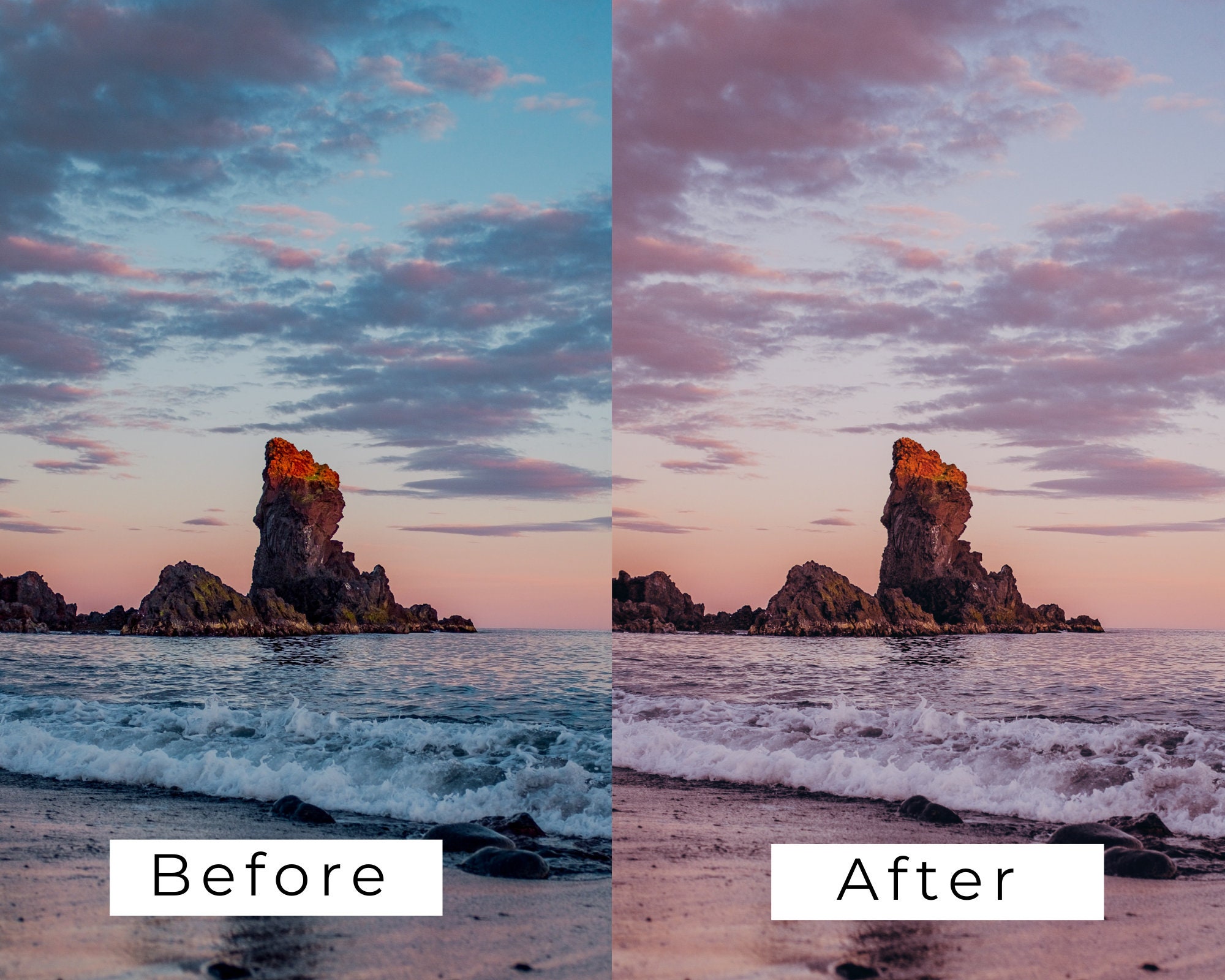 10 LUTS Beach Sunsets Sunset Premiere Pro After Effects Photoshop Video ...