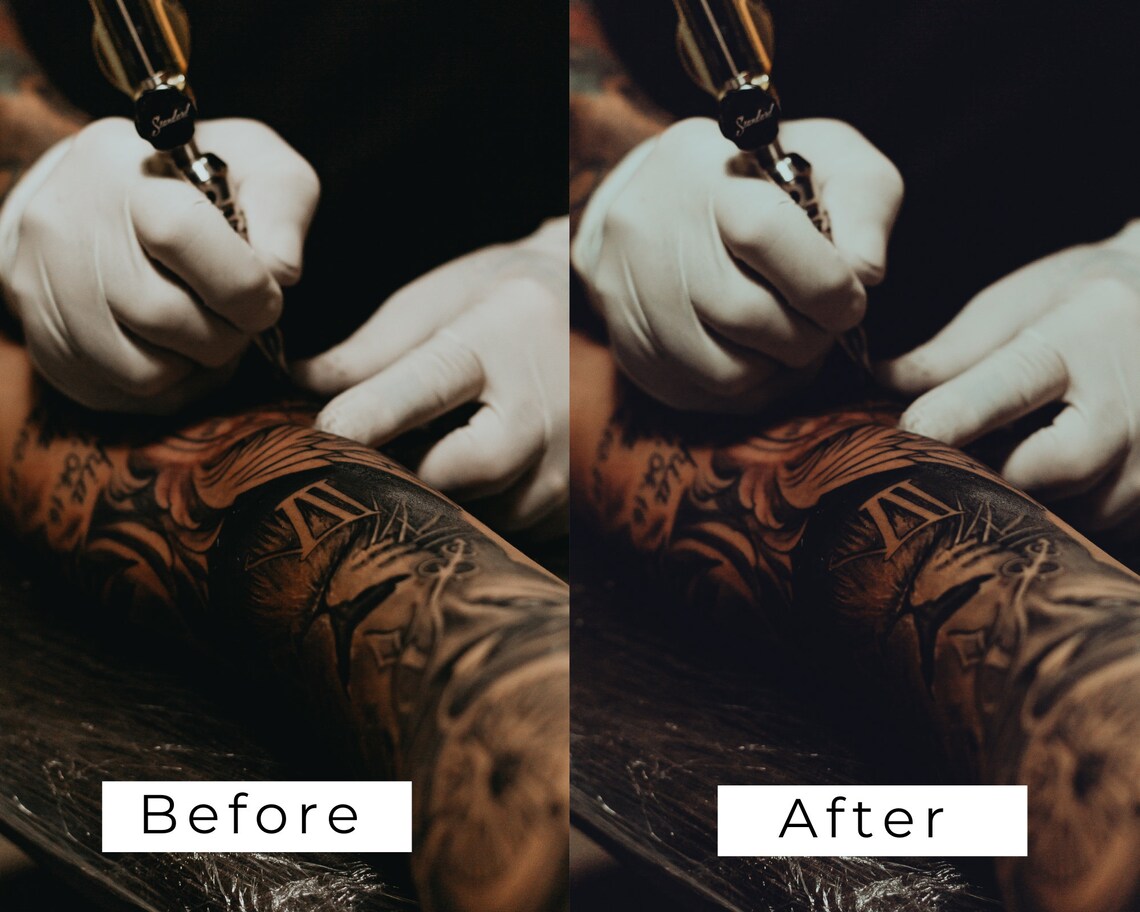 30 LUTS Tattoo Artist Tattoos Ink Premiere Pro Photoshop After Effects ...