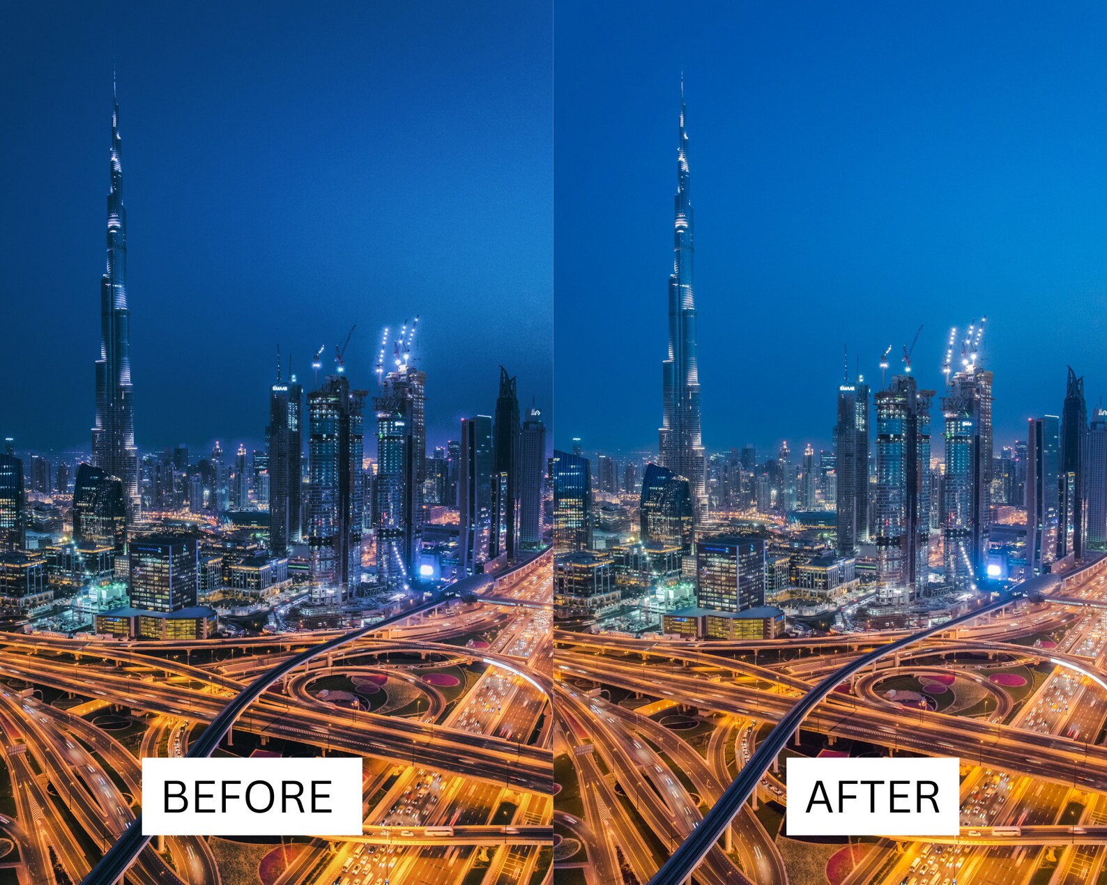 40 Blue Hour Cinematic Luts | Cityscape Night Color Grading for ...
