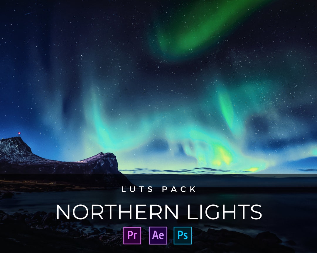 50 LUTS | Northern Lights | Aurora Borealis | Night Sky | Video Presets ...
