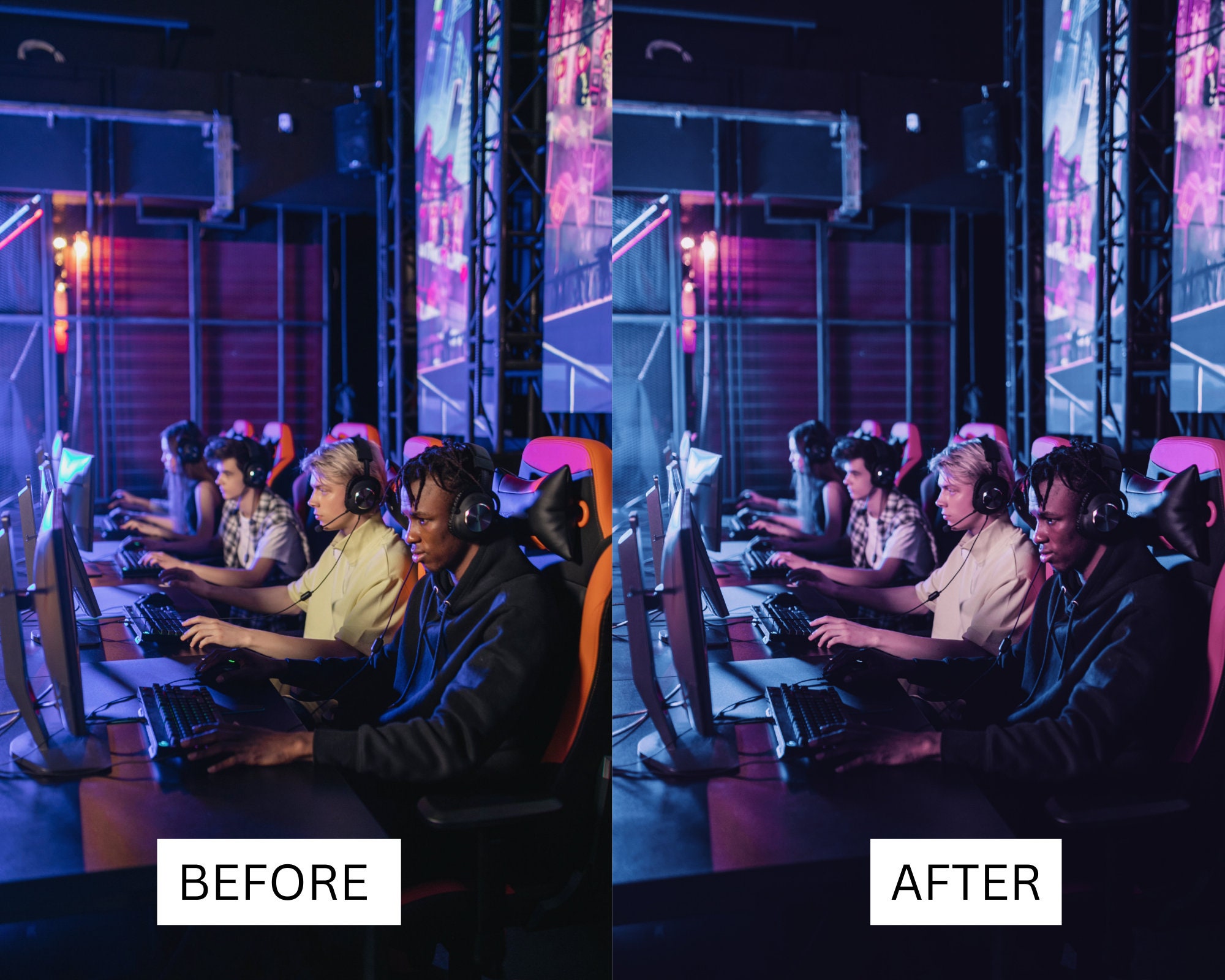 40 LUTS | Gamer | Streamer | Gaming | Blogger | Purple | After Effects ...