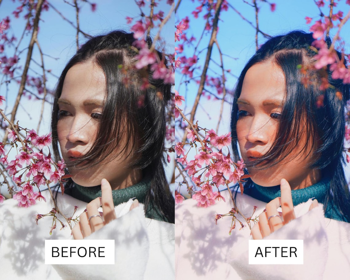 40 Cherry Blossom Luts | Sakura Japan Pink Pastel Color Grading LUT ...