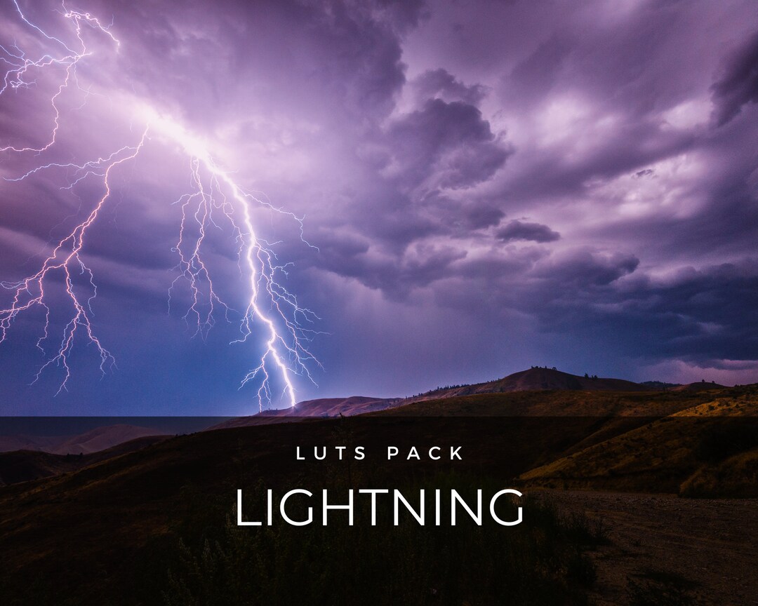 30 LUTS | Lightning | Thunder | Weather | Storm | Video Presets | Video ...
