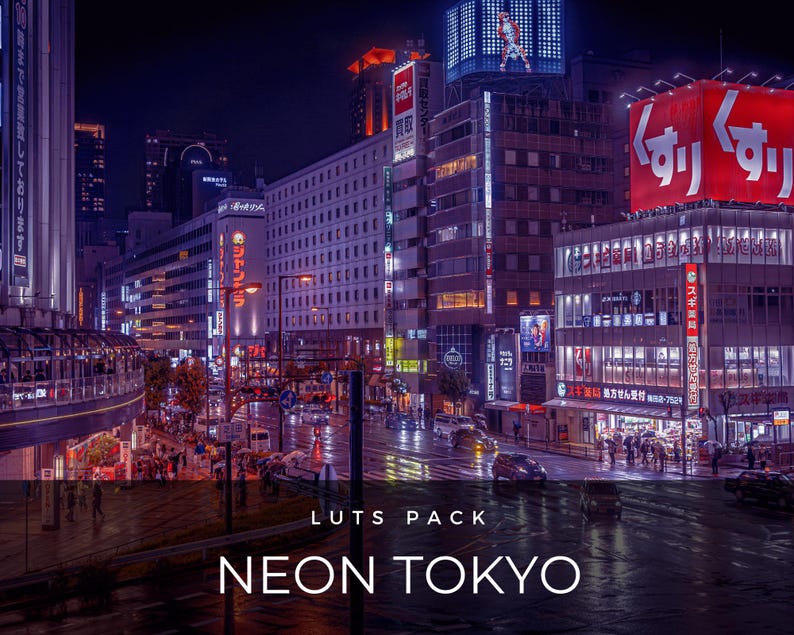 40 LUTS | Neon Tokyo | Travel | Japan | Cyberpunk | Night Photography ...