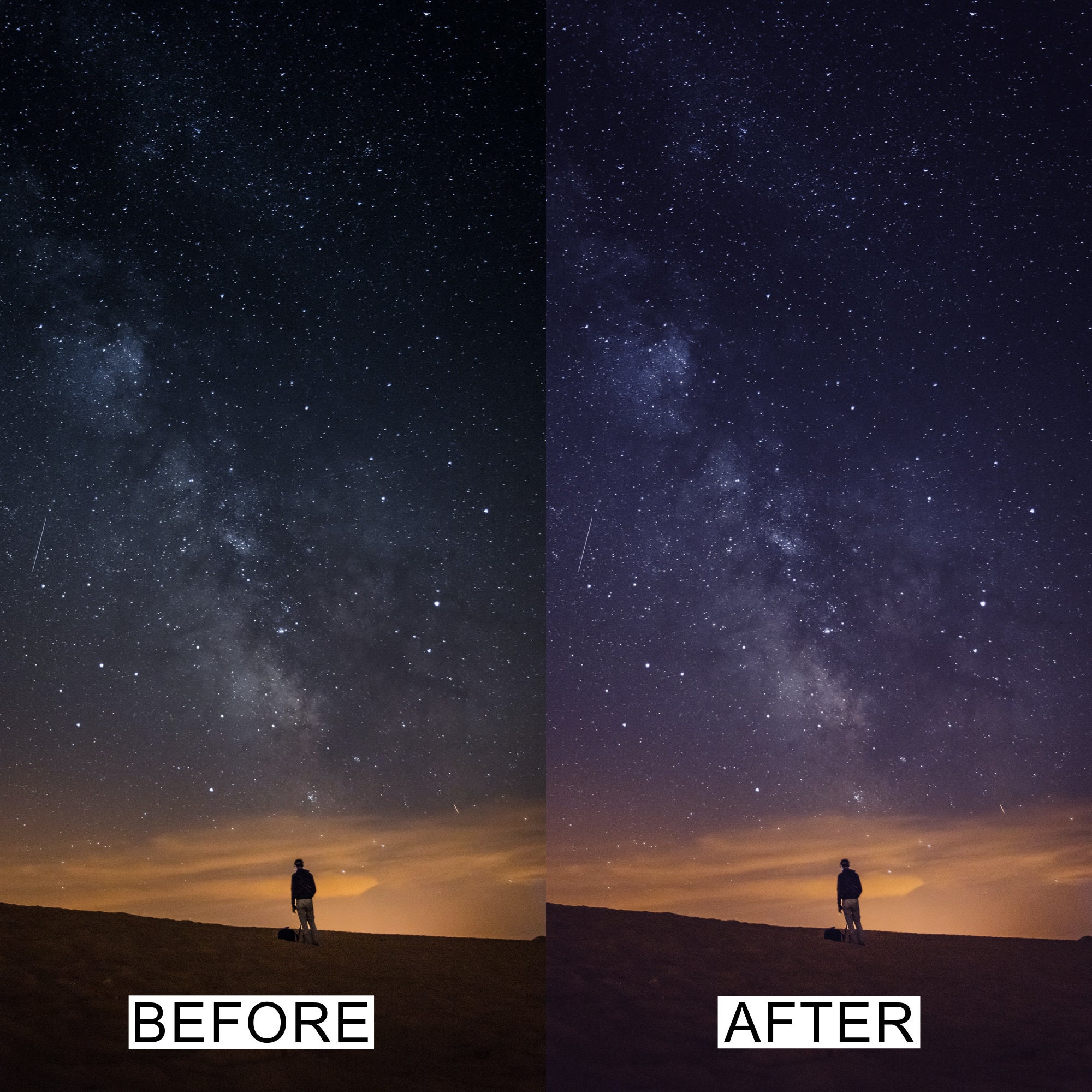 40 Lightroom Presets | Starry Sky | Night Sky | Stars | Galaxy ...