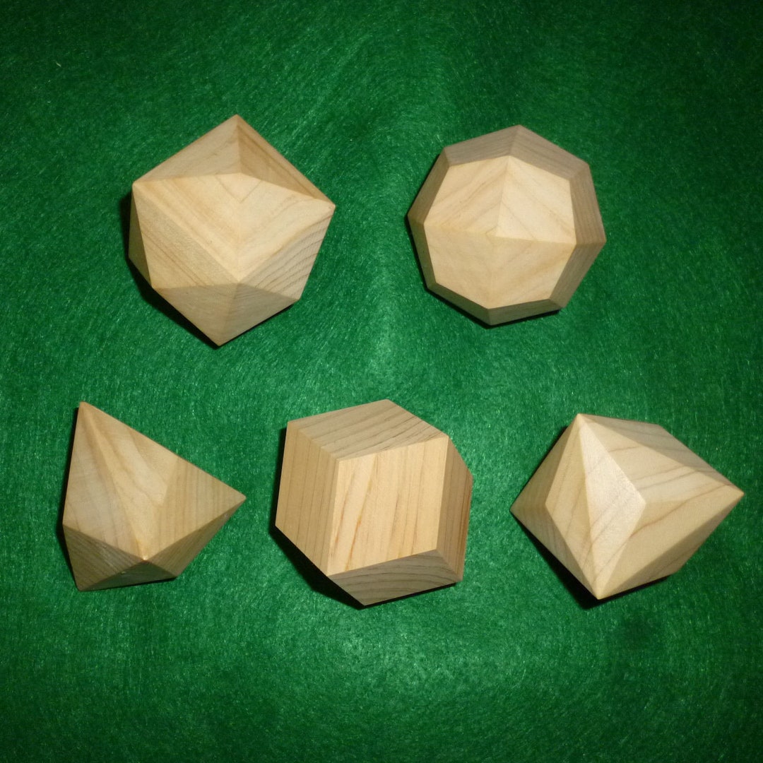 5 Catalan Solids Rhombic Dodecahedron, Triakis Tetrahedron, -octahedron ...