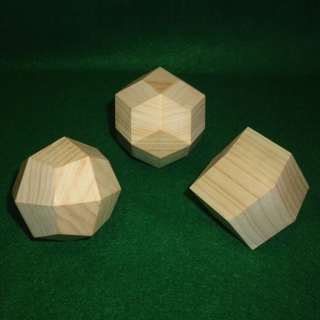 3 Catalan Solids Rhombic Dodecahedron, Rhombic Triacontahedron ...
