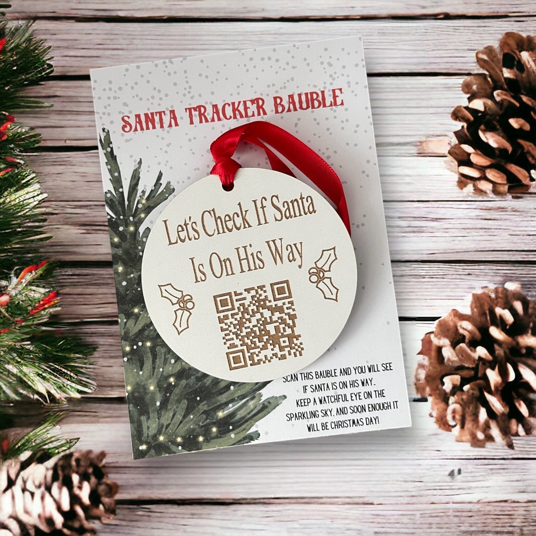 Santa Tracker Bauble Christmas Tracking Bauble Christmas Eve - Etsy
