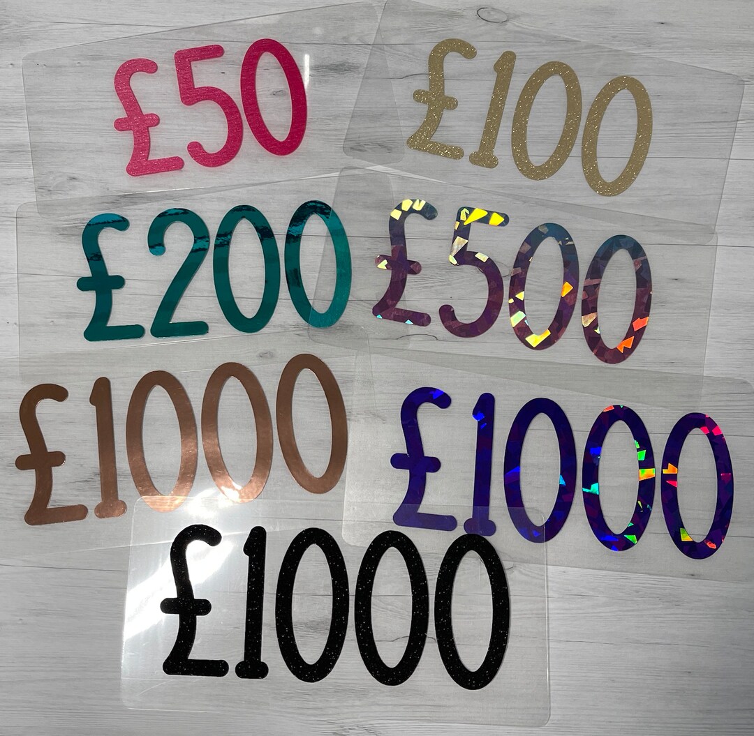 Money Placeholders Savings Budget Binders Space Savers 50, 100, 200 ...