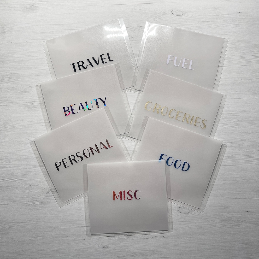 Mini Cash Stuffing Envelopes Personalised Budget Binder Wallet Money ...