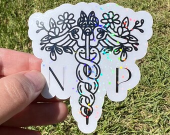 Np Caduceus Sticker - Etsy