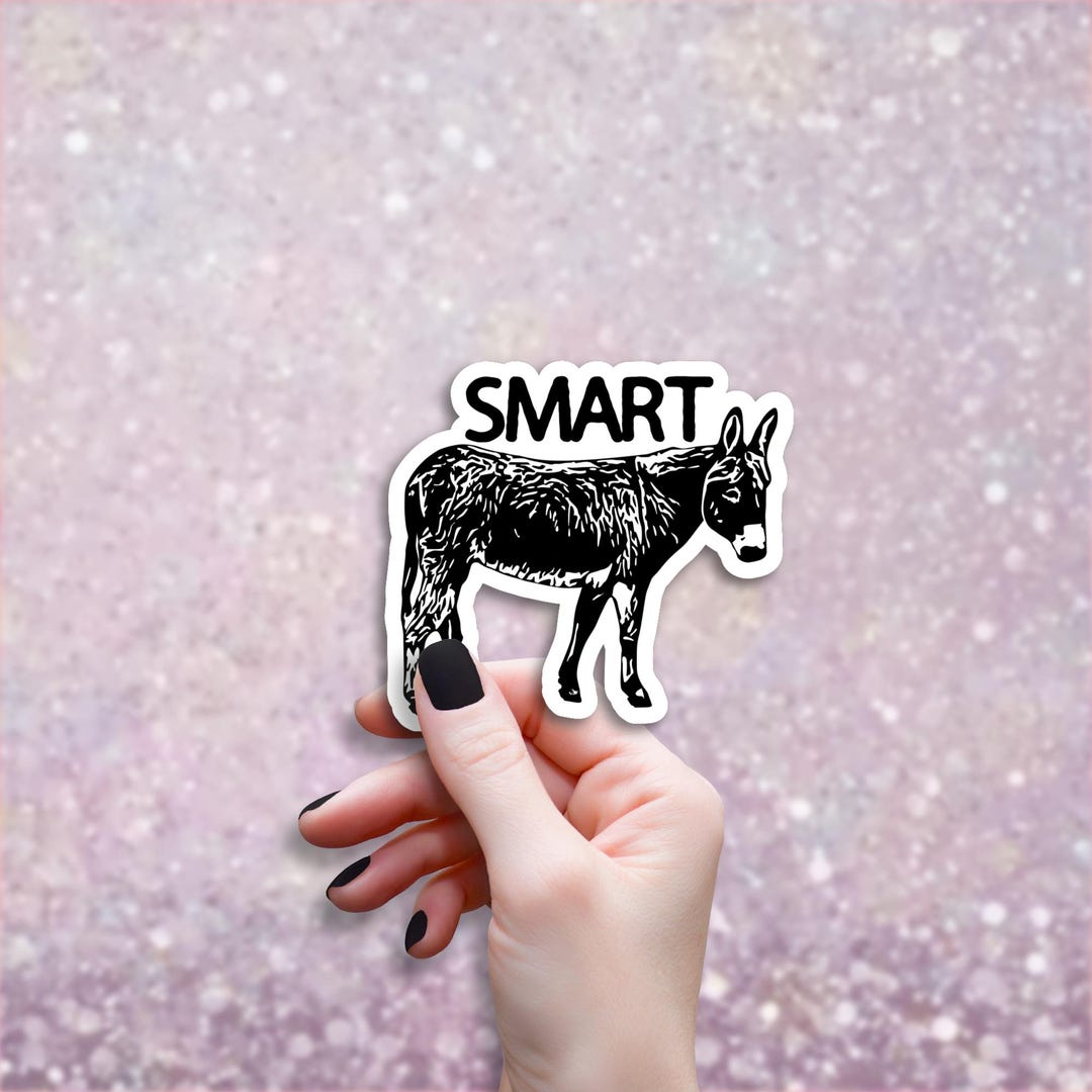 Donkey Sticker, Farm Animal Stickers, Laptop Decal, Western Sticker ...