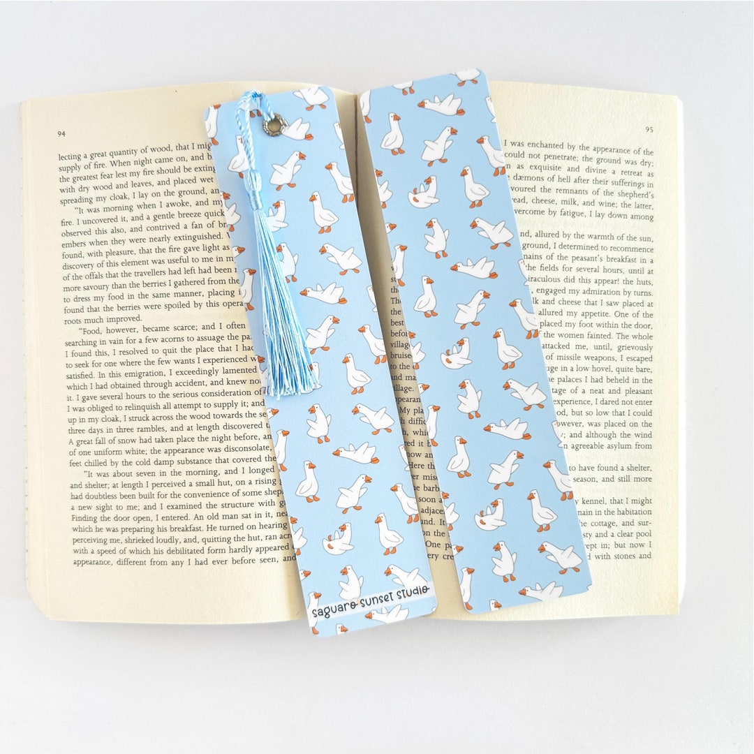 Silly Goose Bookmark, Bookish Merch, Paper Bookmark, Gifts for Readers ...