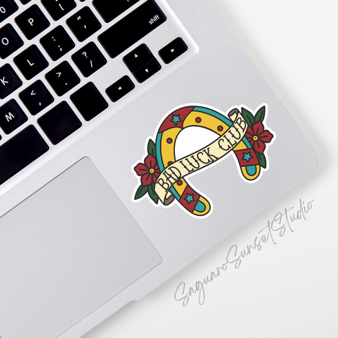 Bad Luck Club Sticker, Traditional Tattoo Sticker, American Traditional ...