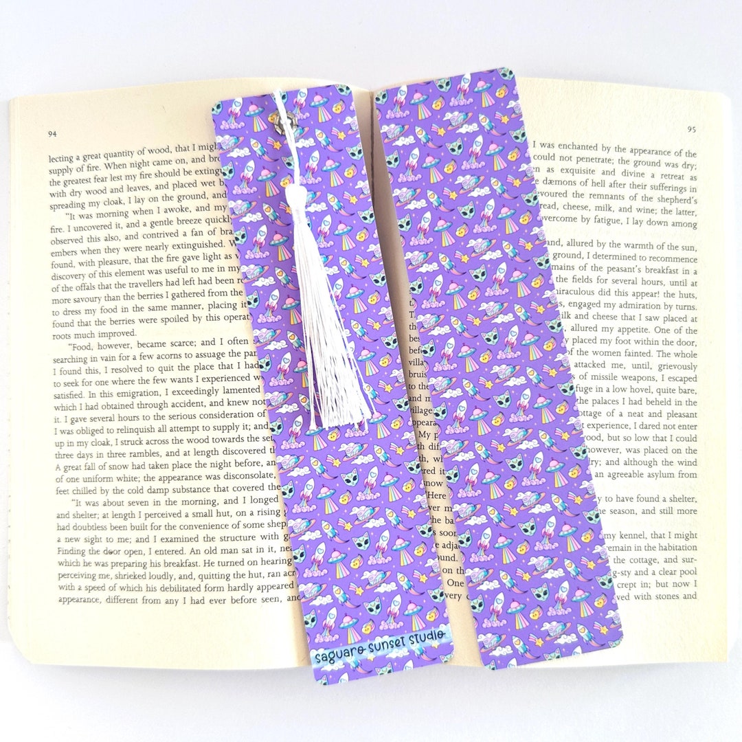Alien Bookmark, Cat Bookmark, Space Bookmarks, Moon Bookmark, Cool ...