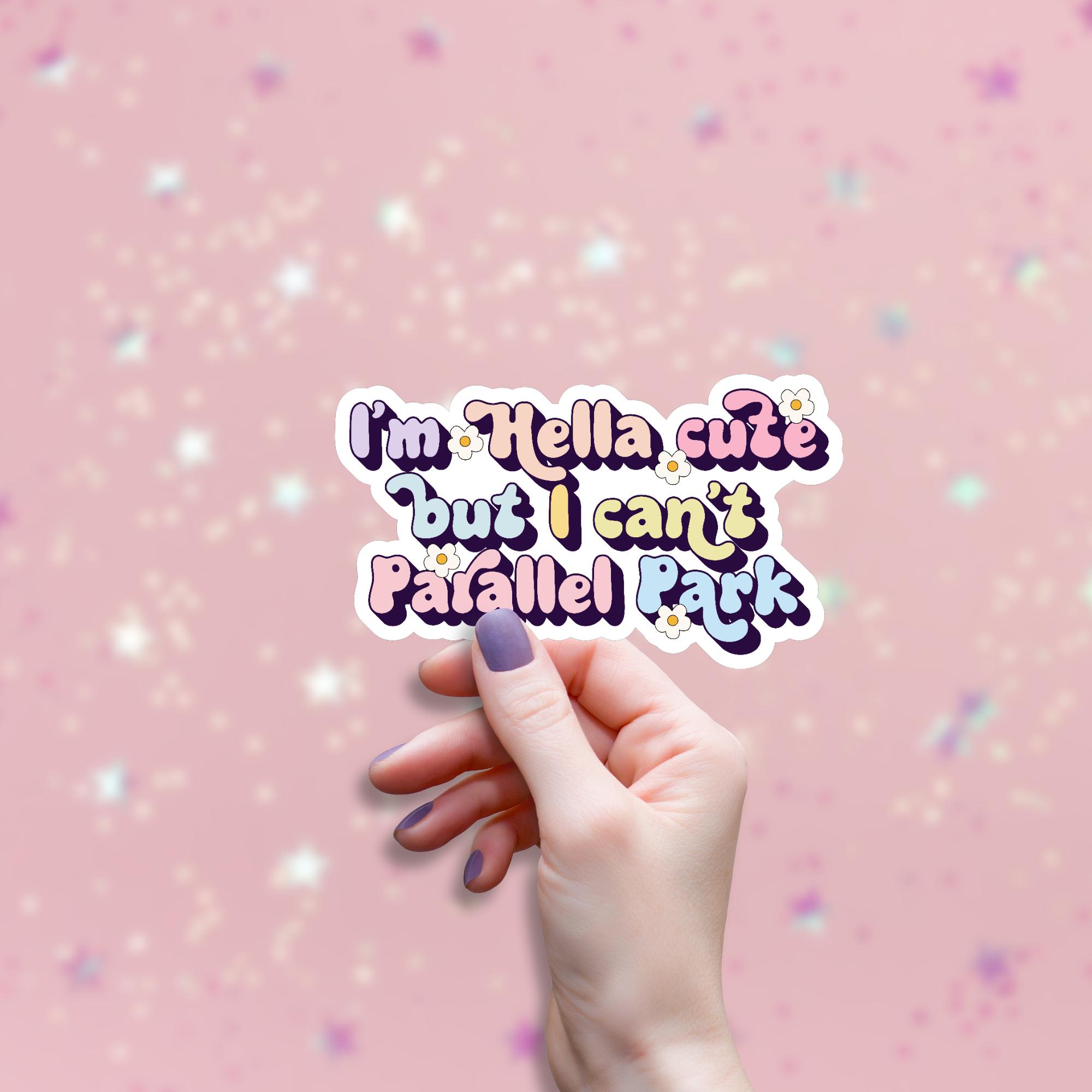 Hella Cute Sticker, Driving Sticker, Retro Sticker, Hot Girls Hit Curbs ...