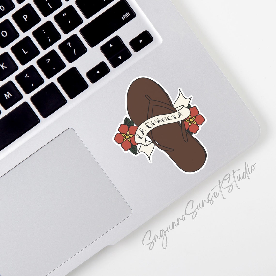 La Chancla Survivor Sticker, Funny Mexican Mom Decal, Flip Flop Humor ...