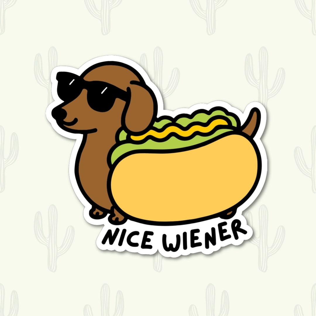 Funny Wiener Dog Dachshund Sticker - Etsy