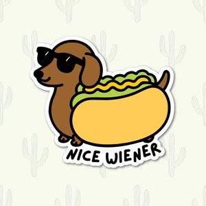 Funny Wiener Dog Dachshund Sticker - Etsy