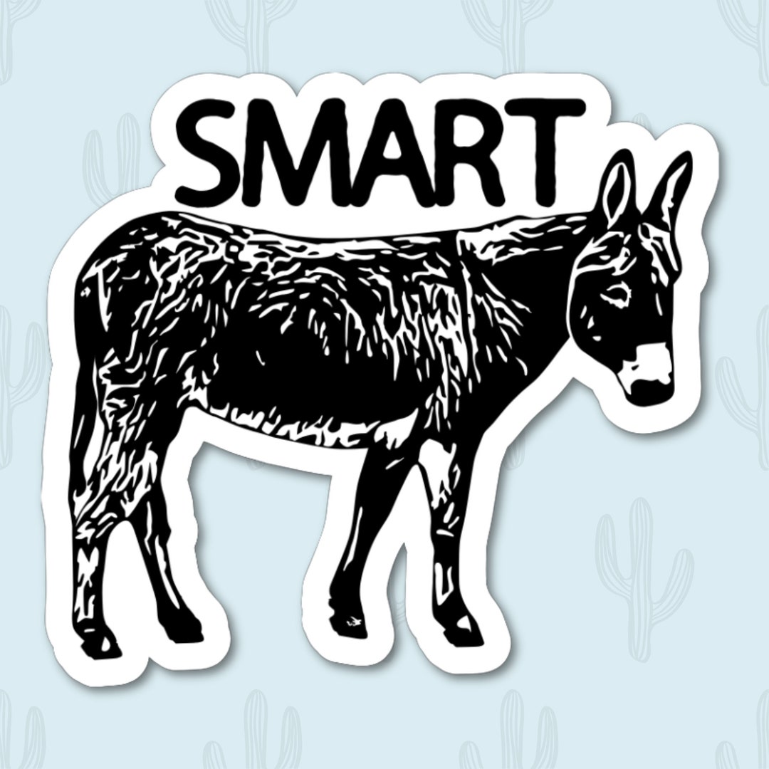 Donkey Sticker, Farm Animal Stickers, Laptop Decal, Western Sticker ...