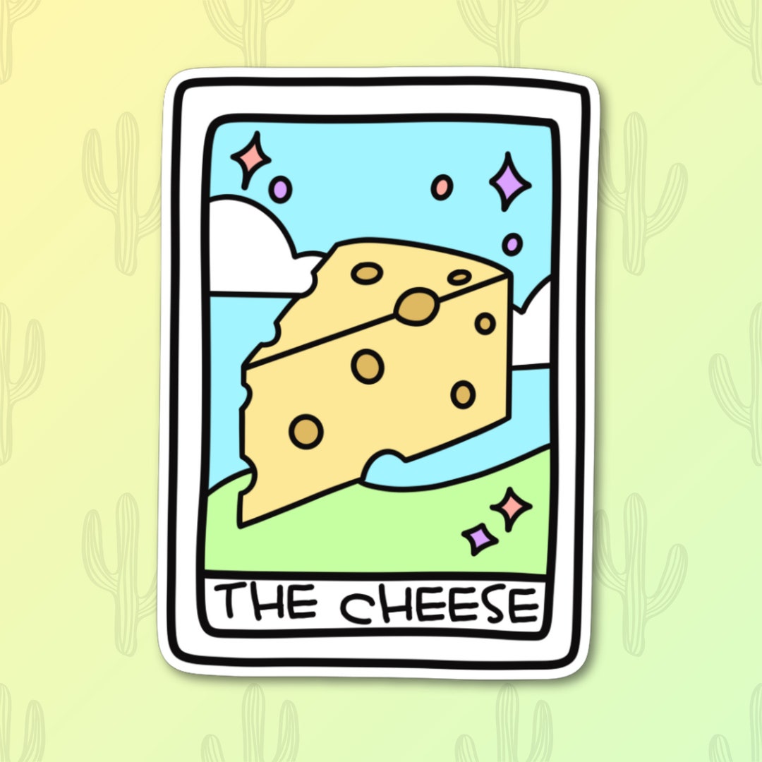 The Cheese Tarot Card Sticker - Etsy