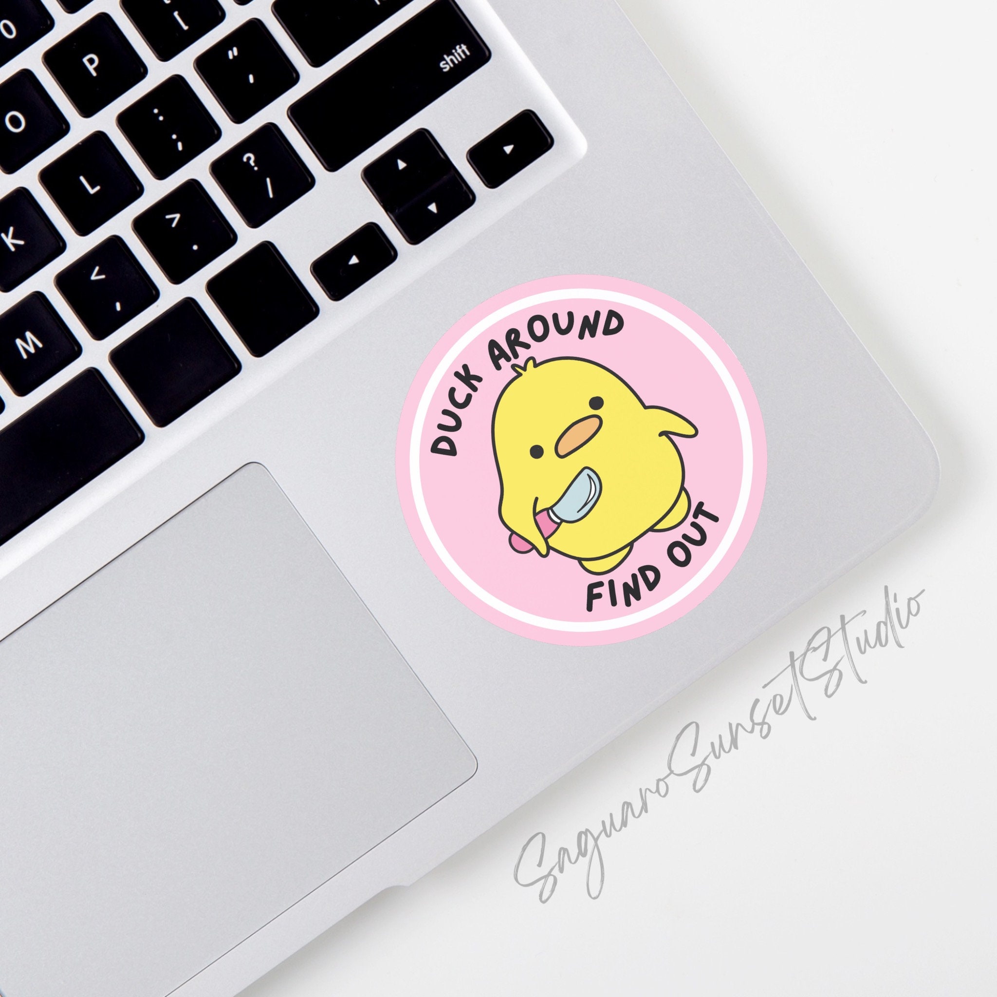 Duck Around and Find Out Sticker, Fafo Sticker, Duck Sticker, Funny ...