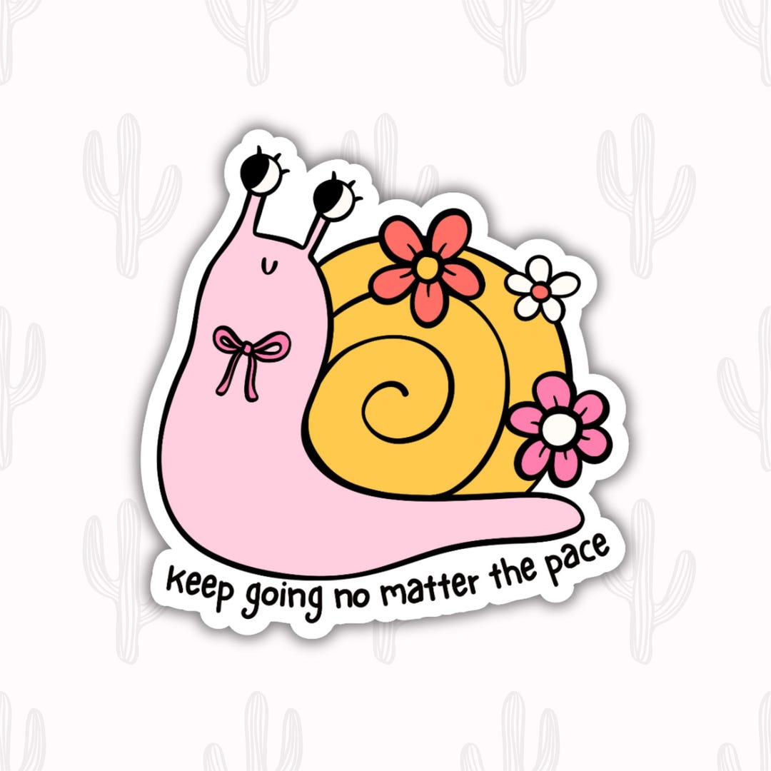 Keep Going Sticker, Motivational Sticker for Laptop, Cottagecore ...
