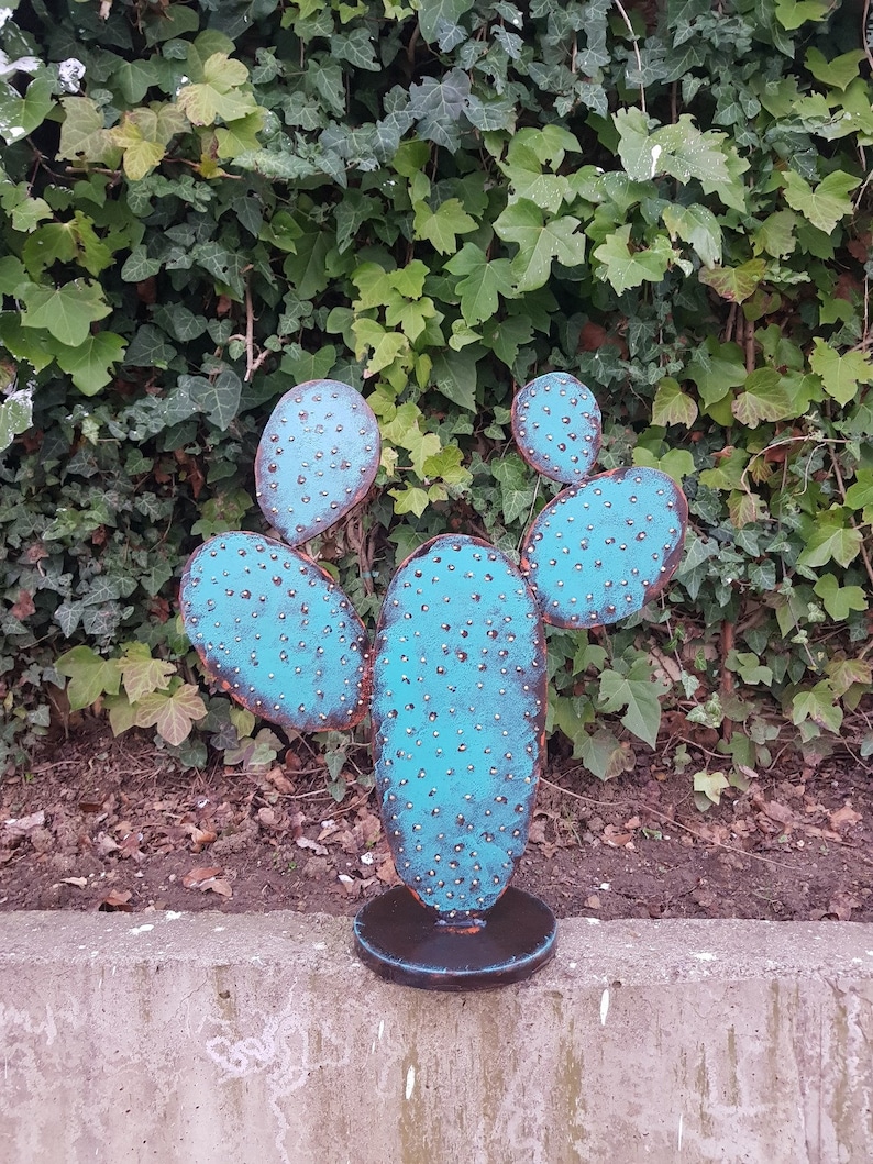 Steel Cactus Metal Skulptures Garden Art Metal Cactus Metal Garden ...