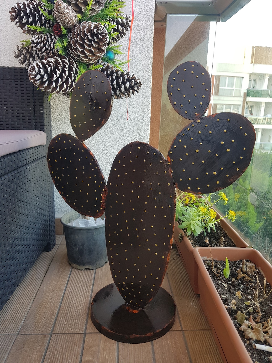 Steel Cactus Metal Skulptures Garden Art Metal Cactus Metal Garden ...