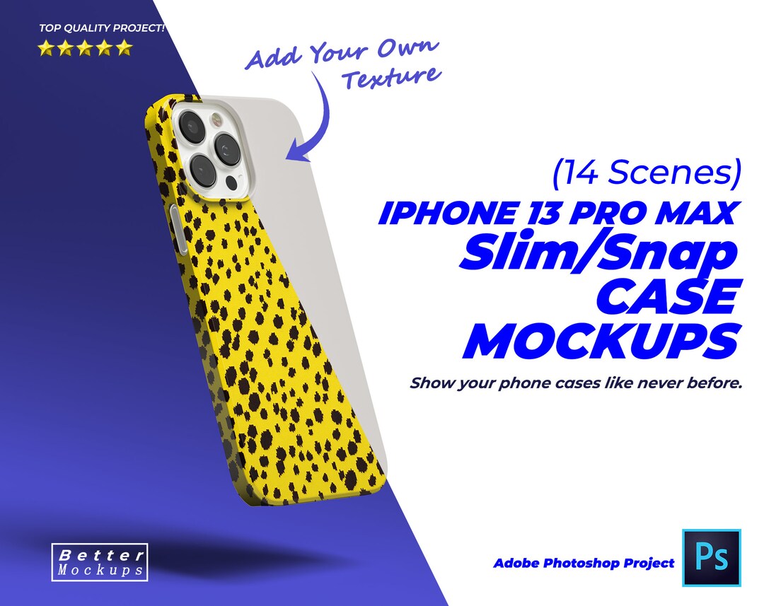 IPhone 13 Pro Max Snap Slim Case Mockup, iPhone Snap Case Mockup ...