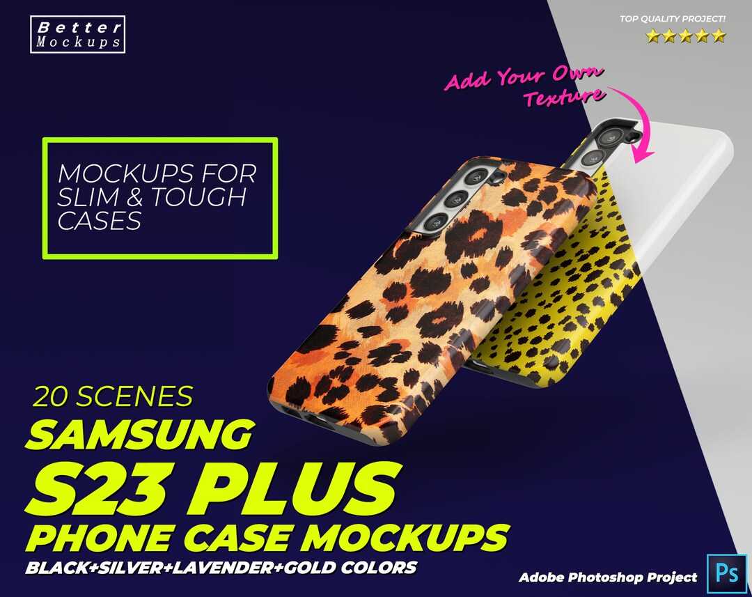 Samsung S23 Plus Tough & Snap Slim Cases Mockups, S23 Plus Case Mockup ...