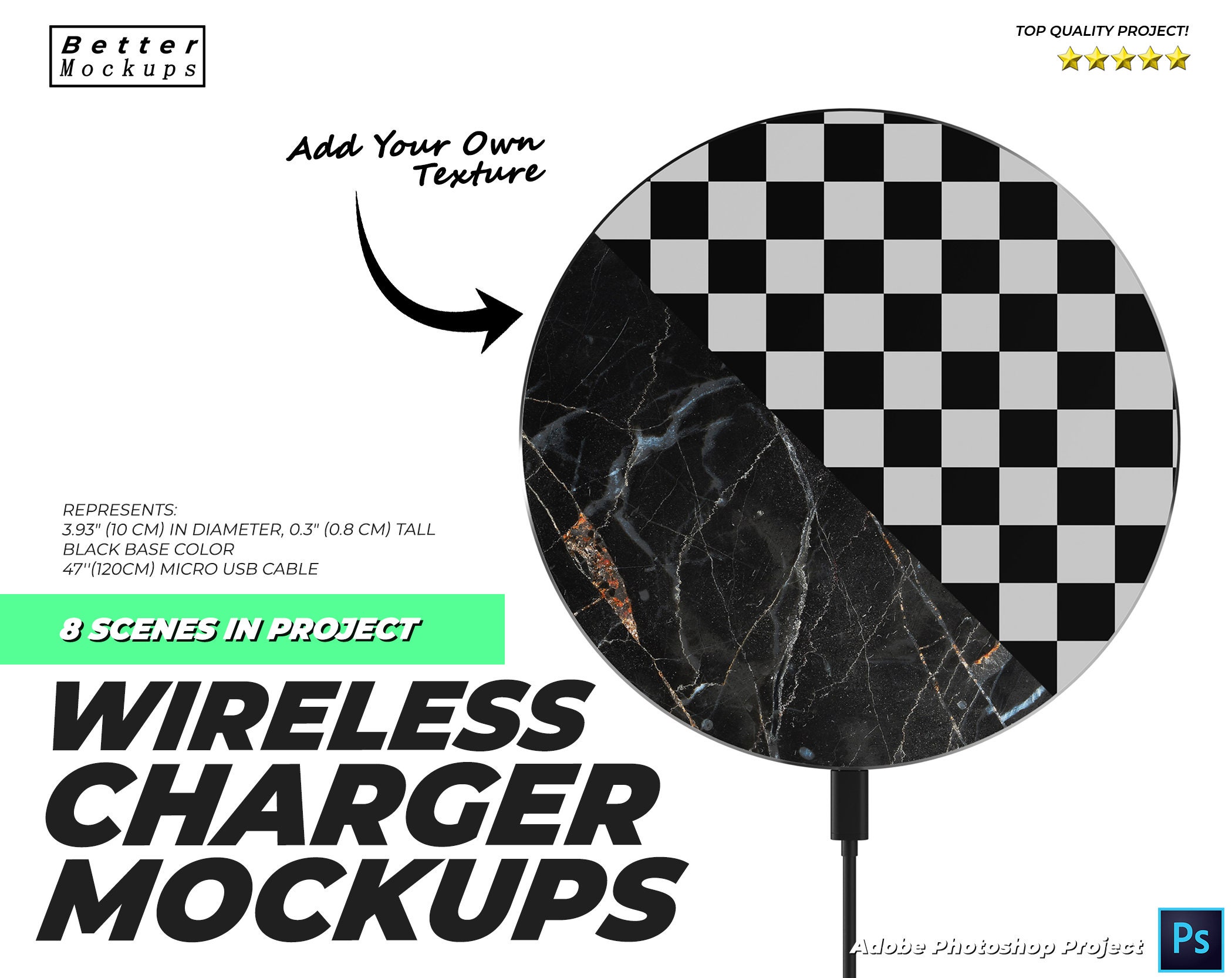 Wireless Charger Mockup Wireless Charger With Transparent Background ...