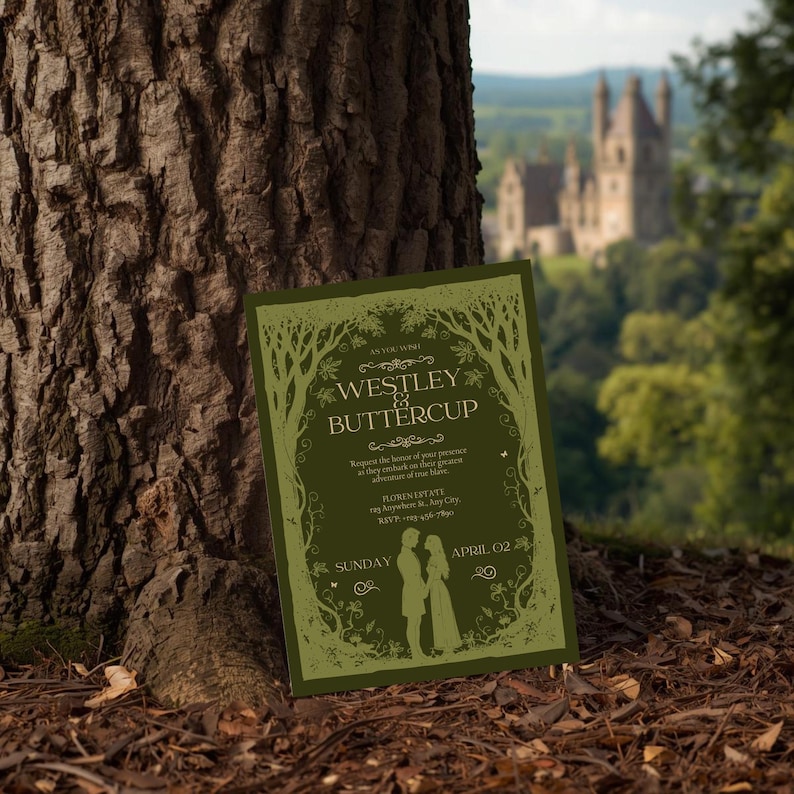 Princess Bride Wedding Invitation Template: Film-inspired Fantasy ...