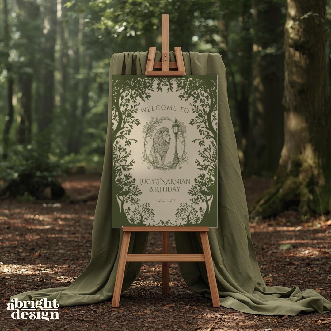 Lantern Waste Narnia Poster Template: Fantasy Medieval Party (digital ...
