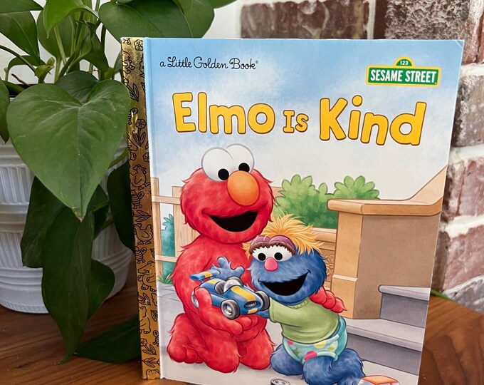 Vintage 2021 Sesame Street Elmo is Kind Little Golden Book - Etsy
