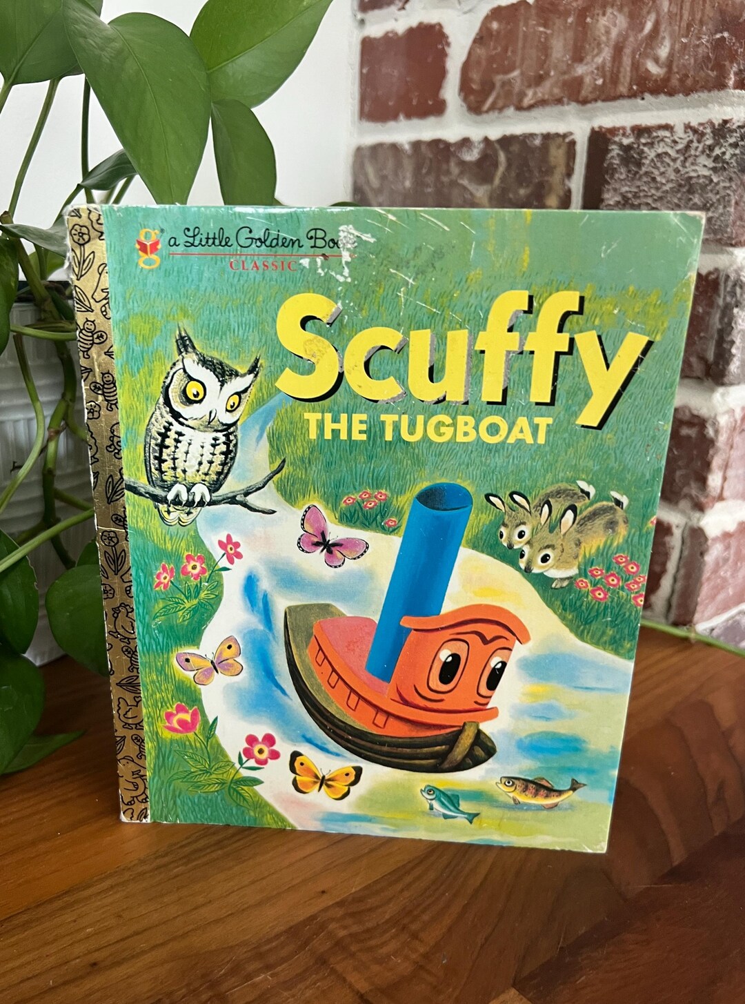 Vintage Scuffy the Tugboat - Little Golden Book Classic - Etsy
