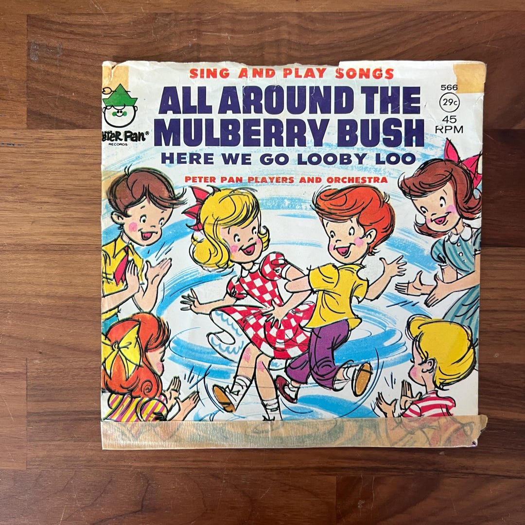 Vintage Peter Pan Record Sing and Play Songs, All Around the Mulberry ...